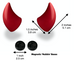 Shop Our Small Red Devil Horns for Helmet | Helmet Flair