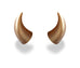 Buy Large Gold Devil Horns for Helmet | Helmet Flair