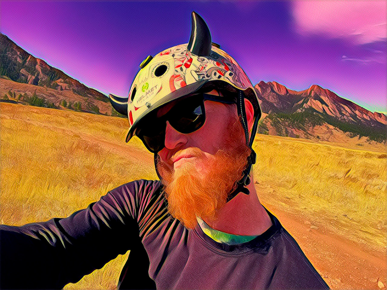 Small Black Devil Horns for Helmet | Helmet Horns
